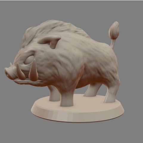Download free 3D printing templates Boar ・ Cults