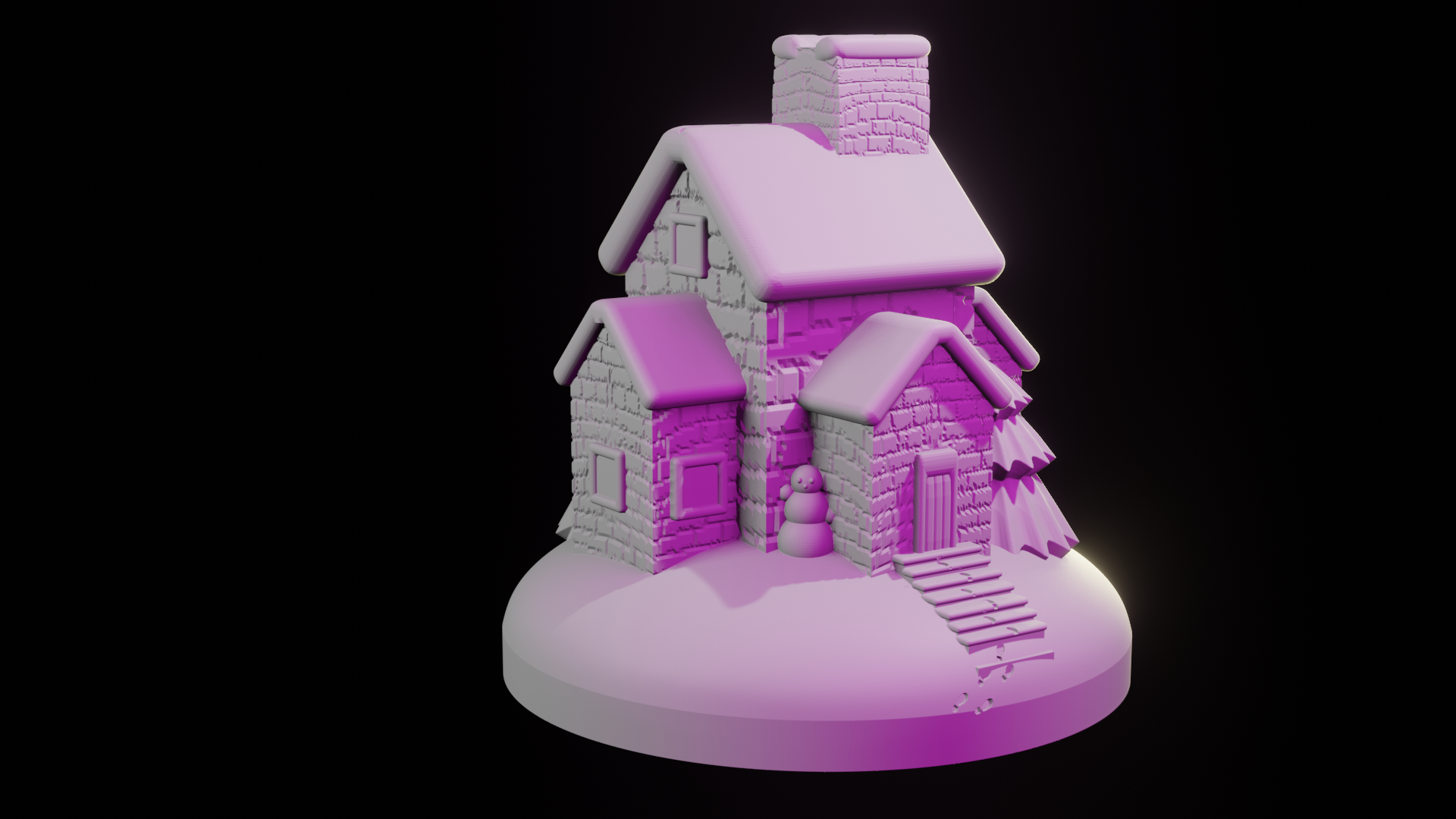 STL file christmas house・3D printable model to download・Cults