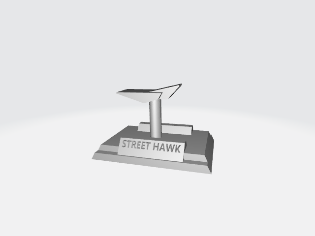 Free STL file stand stand street hawk model v1・3D print design to ...
