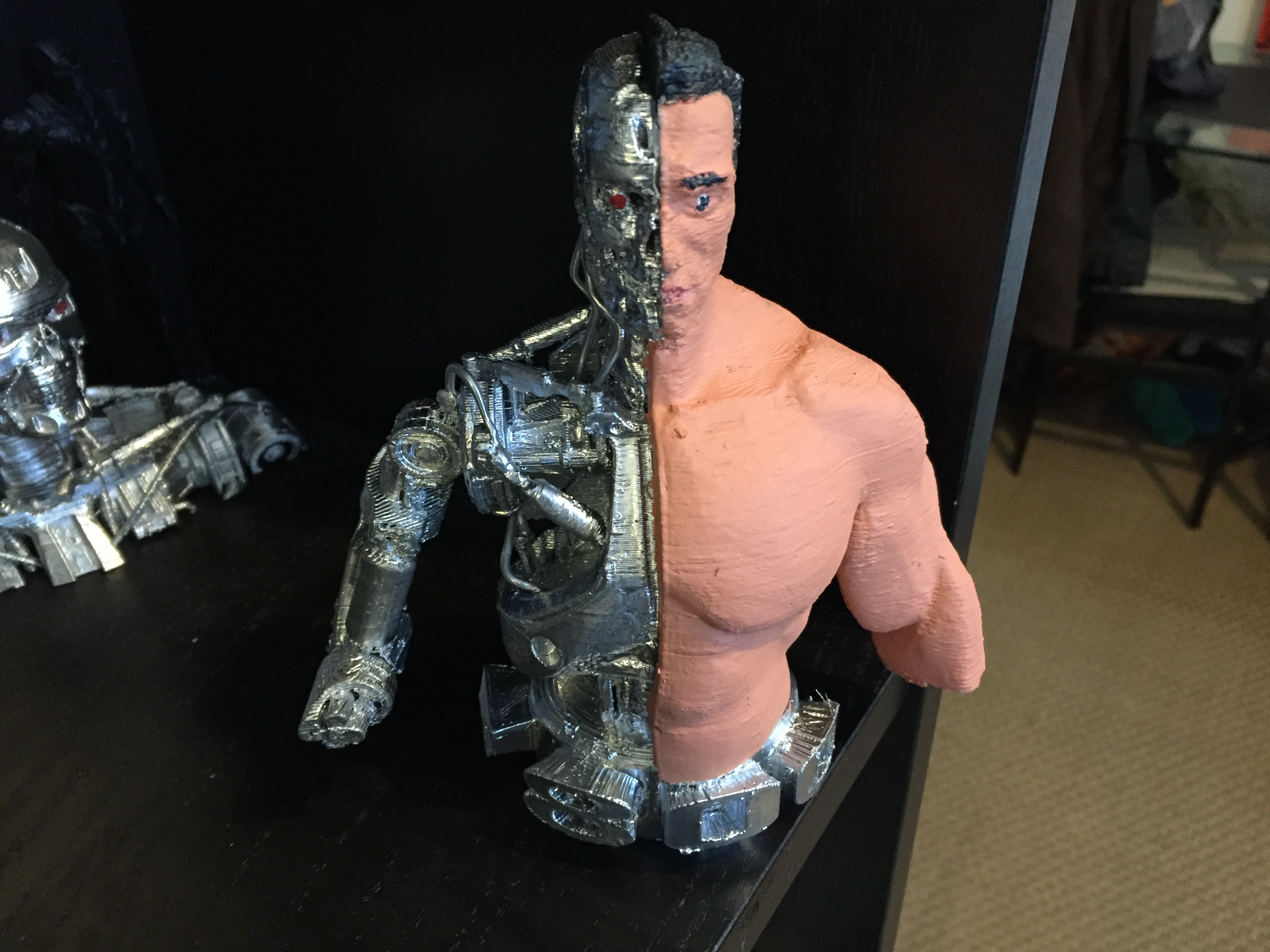 Archivo STL terminator t800 50%50% arnold.....・Plan para descargar y ...