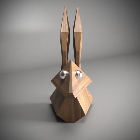 Download OBJ file RABBIT • 3D printer object ・ Cults