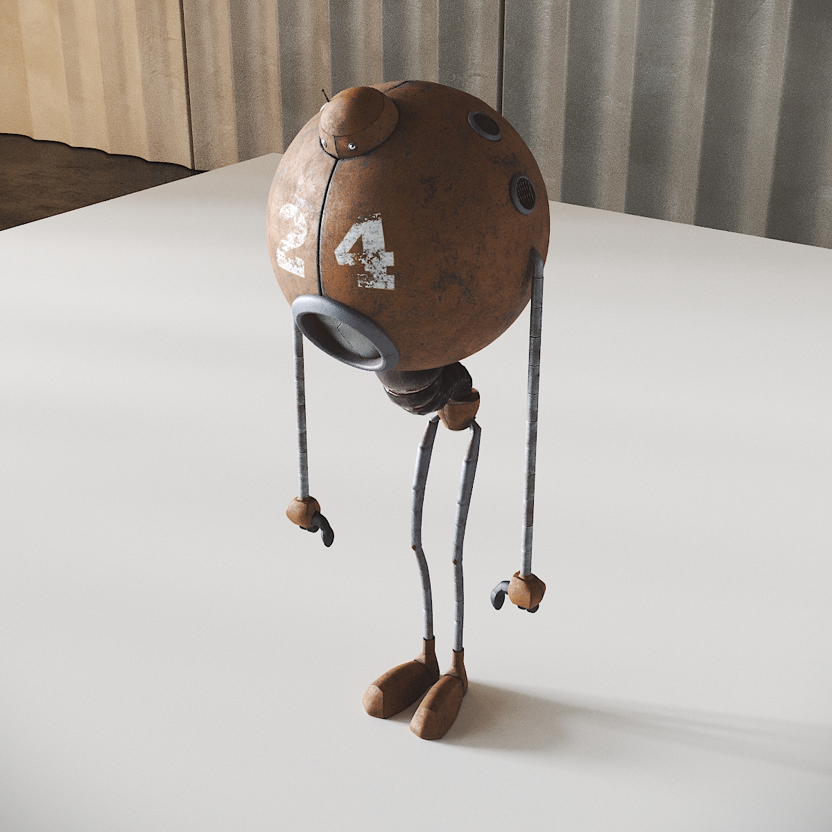 OBJ file BALLBOT・Model to download and 3D print・Cults