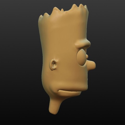 Download OBJ file Bart • 3D printable template ・ Cults