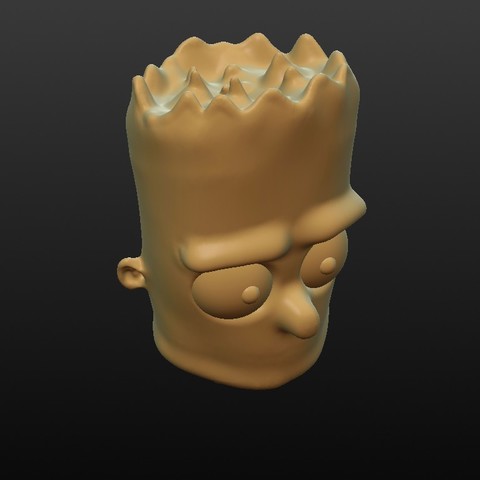 Download OBJ file Bart • 3D printable template ・ Cults