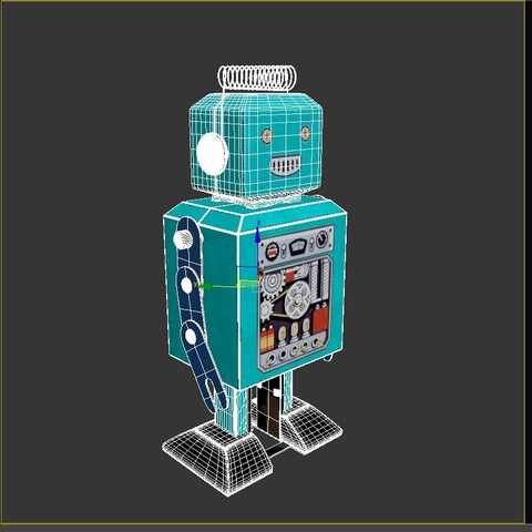 Download OBJ file Vintage robot • 3D print model ・ Cults