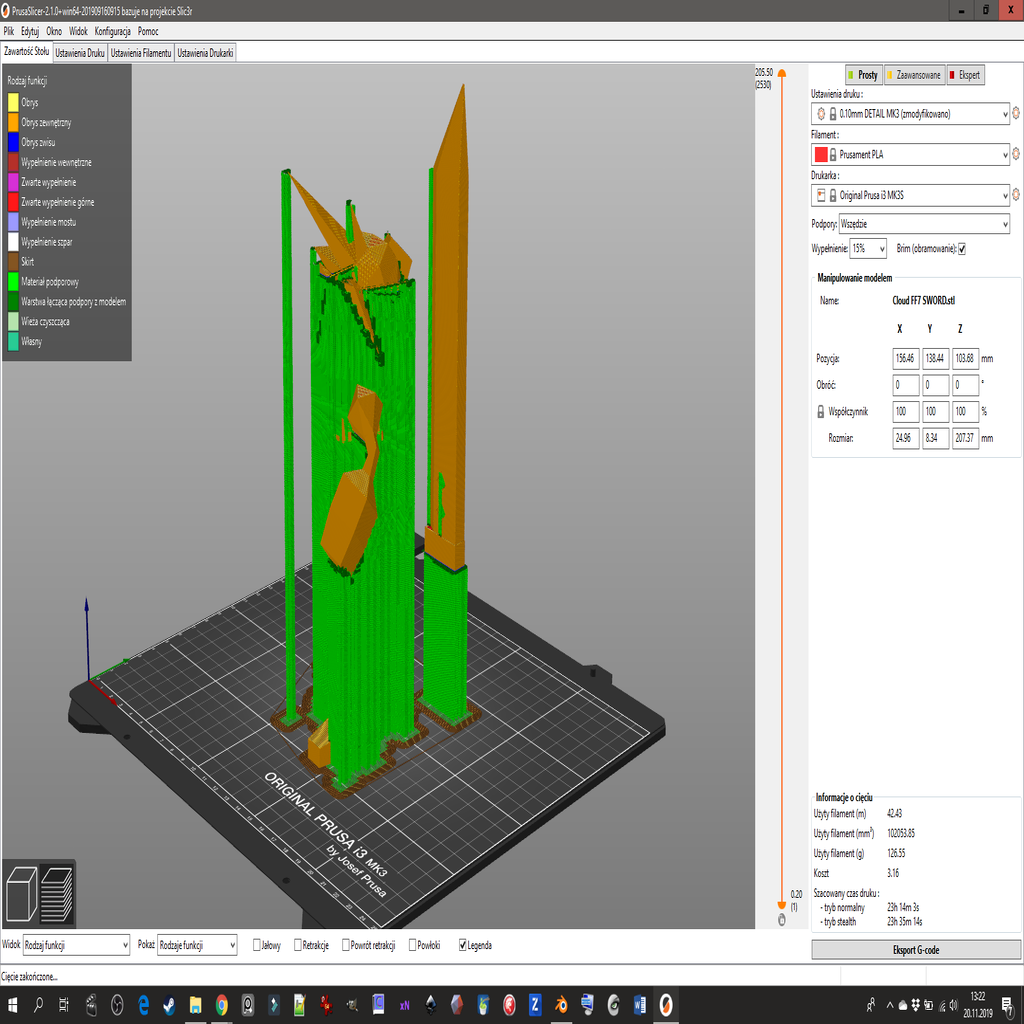 Free 3D file Posed Cloud Low Poly Final Fantasy 7 FF7 VII by Cestymour ...
