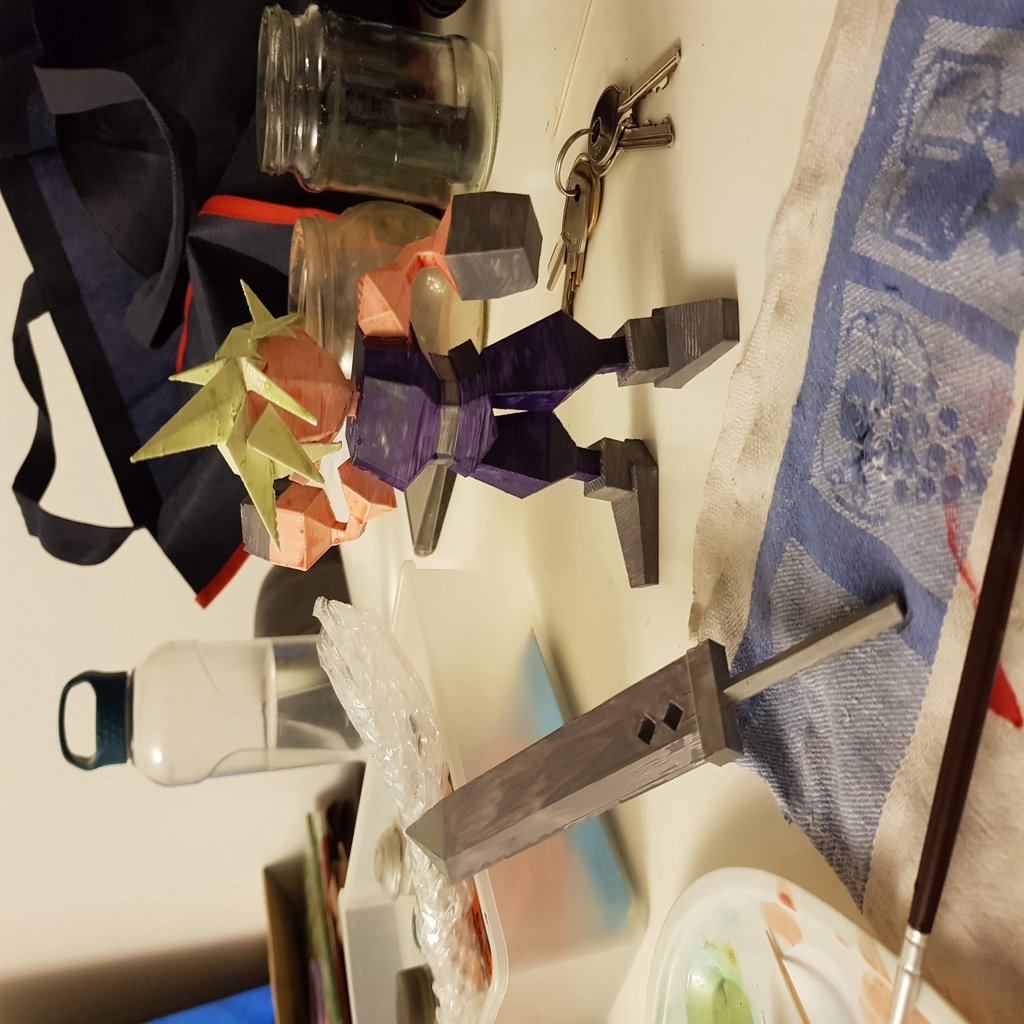 Free 3D file Posed Cloud Low Poly Final Fantasy 7 FF7 VII by Cestymour ...