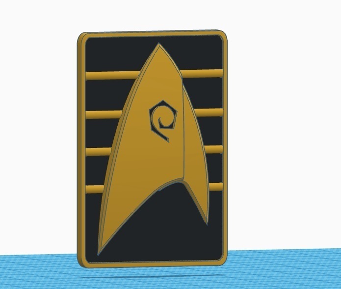 Free 3D file Star Trek Discovery Cadet Badge・3D printing template to ...