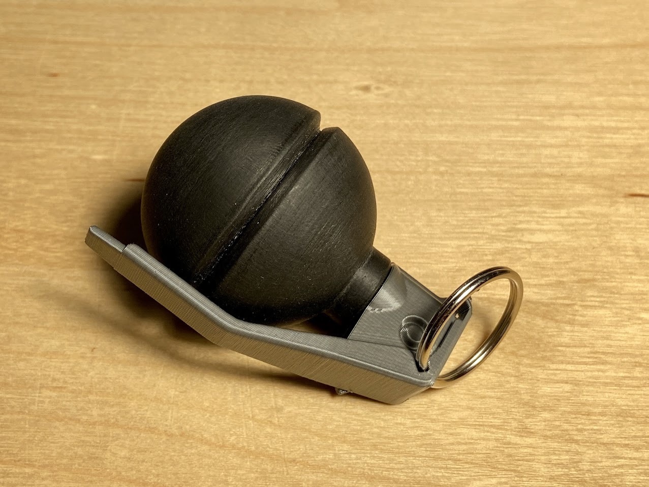 3D printable Hand Grenade Container Key chain • made with Prusa i3 MK2 ...