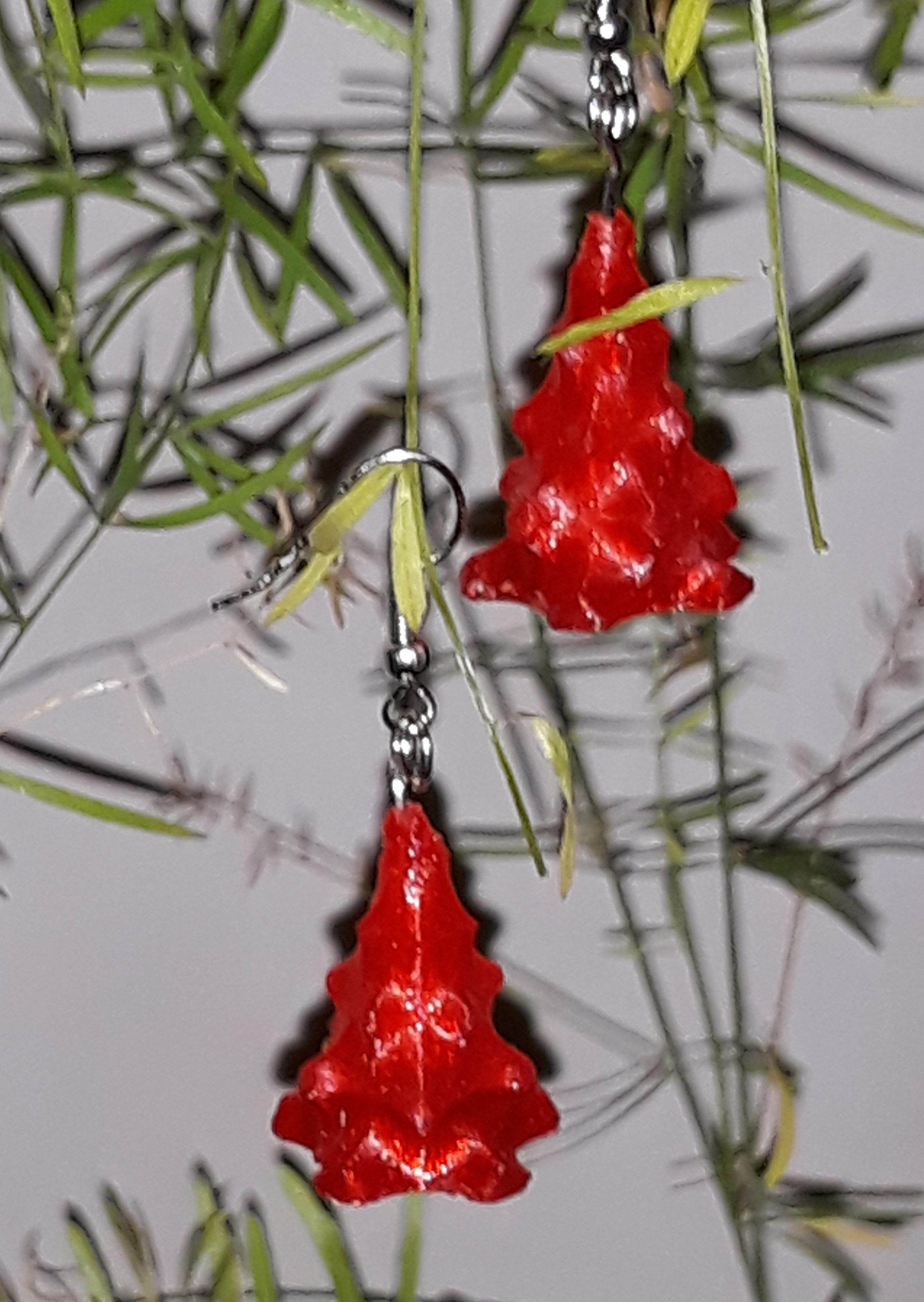 Free STL file Christmas tree earring・3D print design to download・Cults