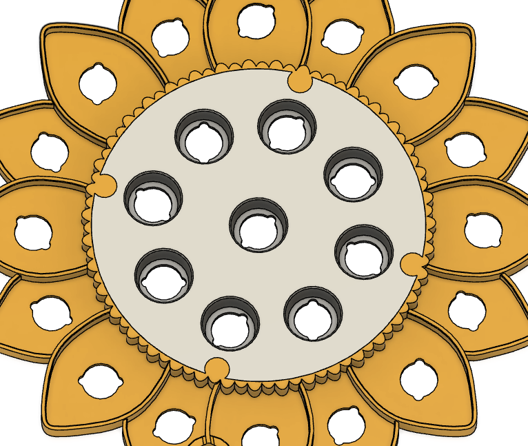 STL file MULTI-COLOR Sunflower PIXEL・3D printing design to download・Cults