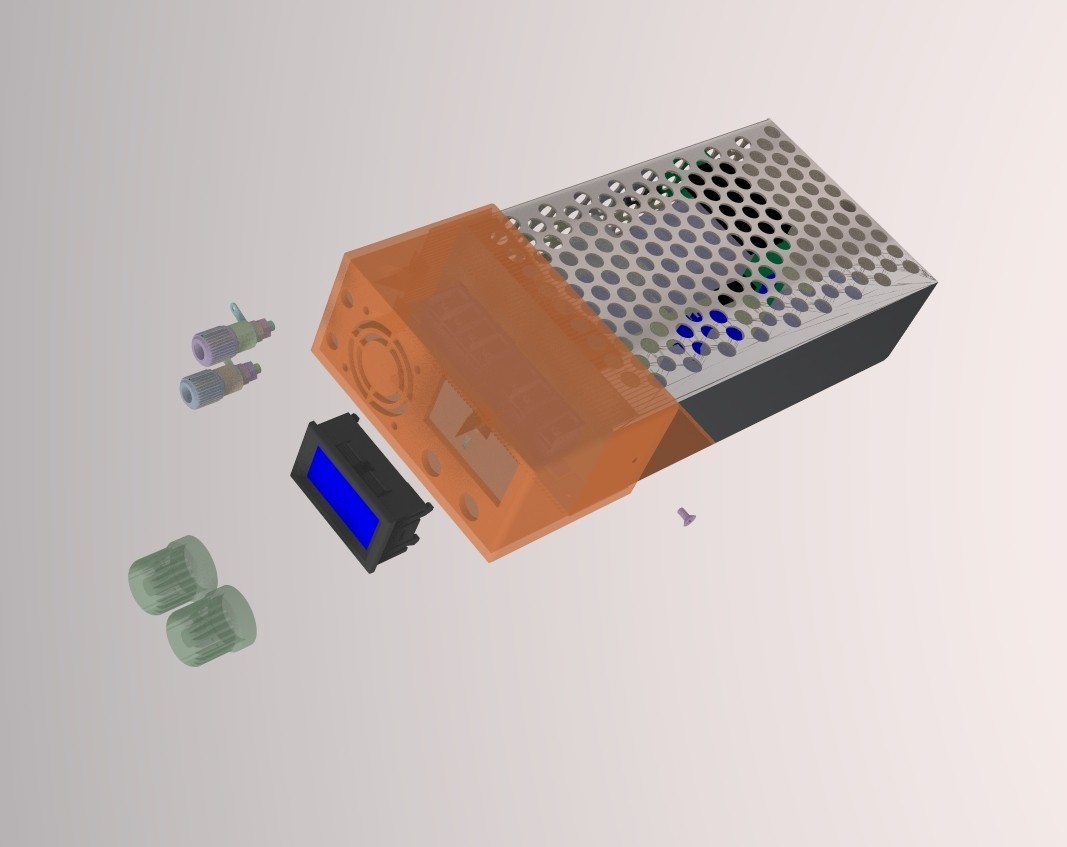 Download STL file 24V power supply housing with built-in ampere ...