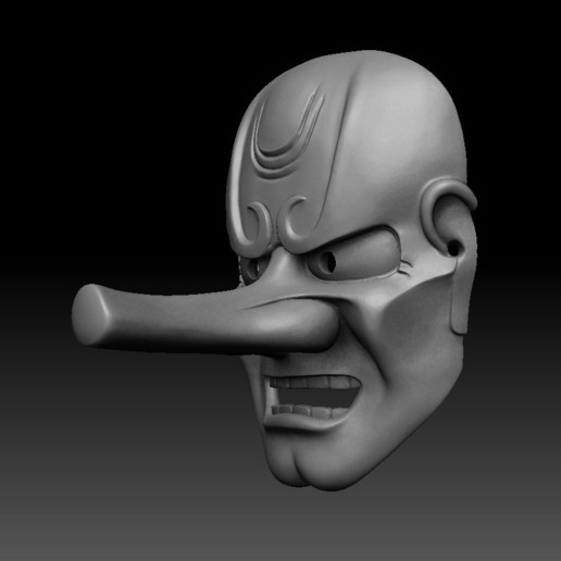 Download STL file TRADITIONAL JAPANESE MASKS COLLECTION "2" • 3D ...