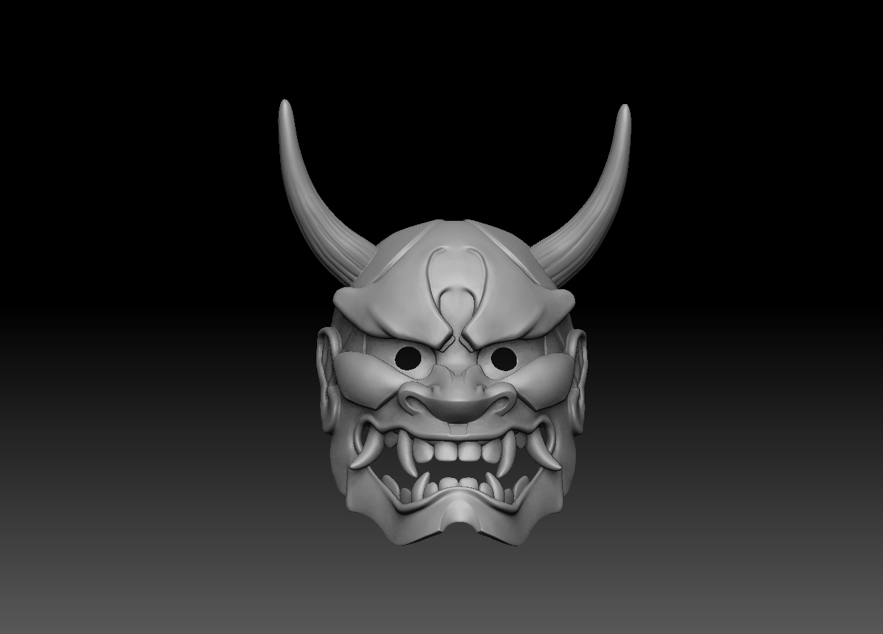 STL file Oni Mask・3D print design to download・Cults