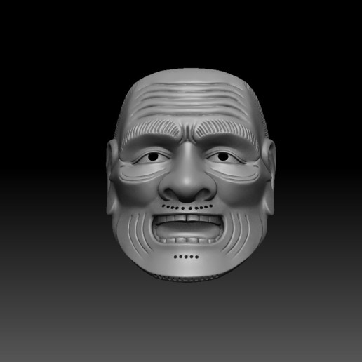 Download STL file Kojo Mask (Old Man) • 3D printing design ・ Cults
