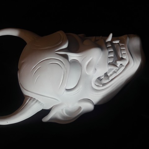 Download STL file Oni Mask • 3D printing model ・ Cults
