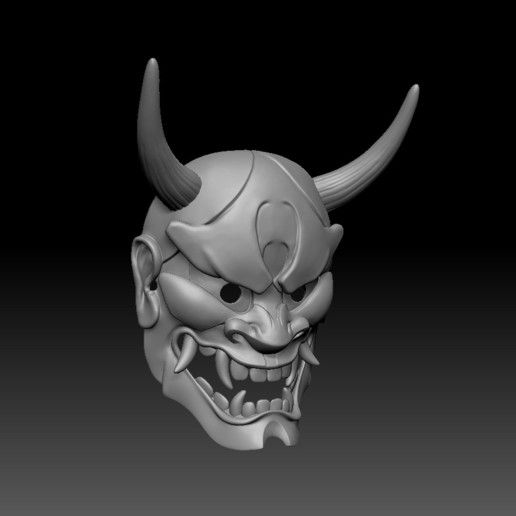 Download 3D printing models Oni Mask ・ Cults