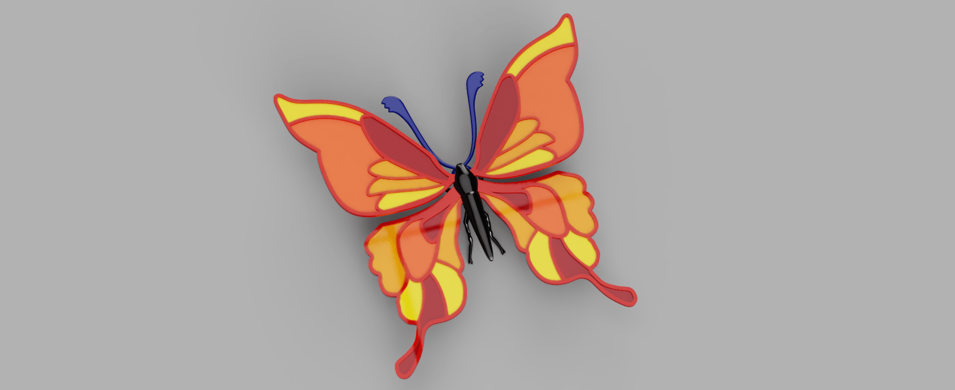 Fichier 3D papillon・Plan à imprimer en 3D à télécharger・Cults