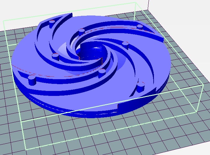 STL file Centrifugal turbine plate・3D printable design to download・Cults