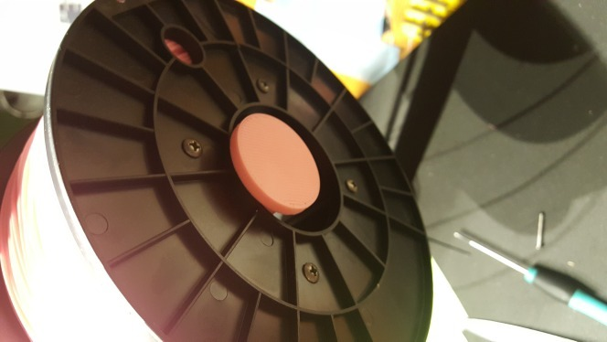 Free 3D file Nunu filament spool holder for Kossel Mini 1515 with Cover ...