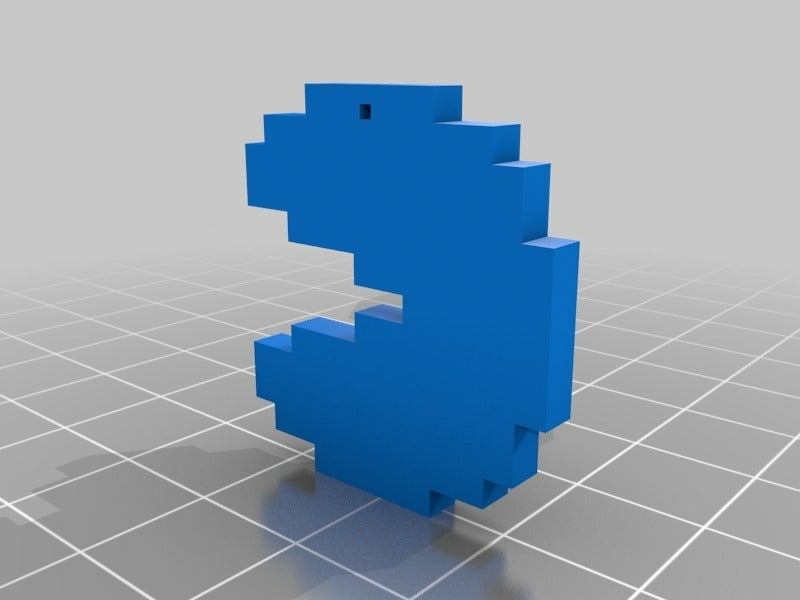 Free STL file pacman 1 8bit 💍・Object to download and to 3D print・Cults