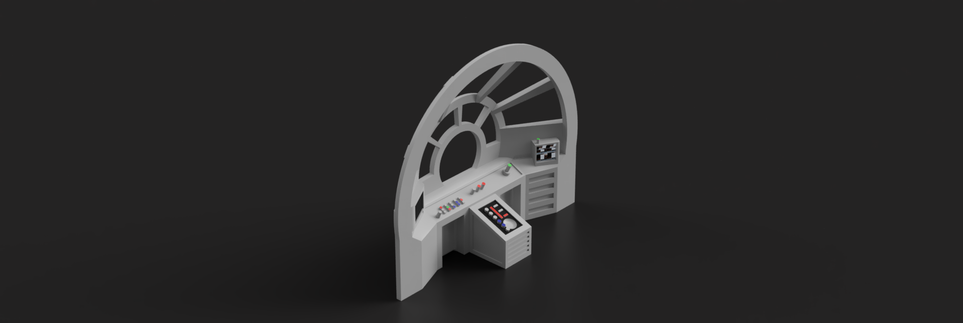 STL file Falcon Cockpit for Star Wars Dioramas・3D printing design to ...