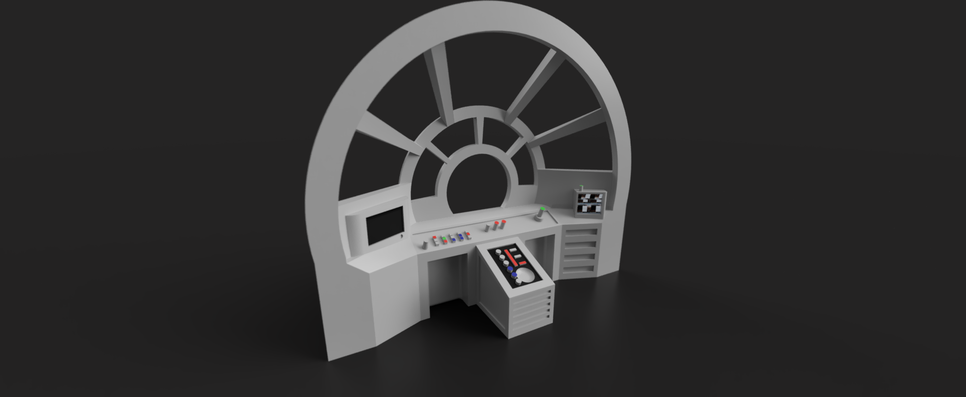 STL file Falcon Cockpit for Star Wars Dioramas・3D printing design to ...
