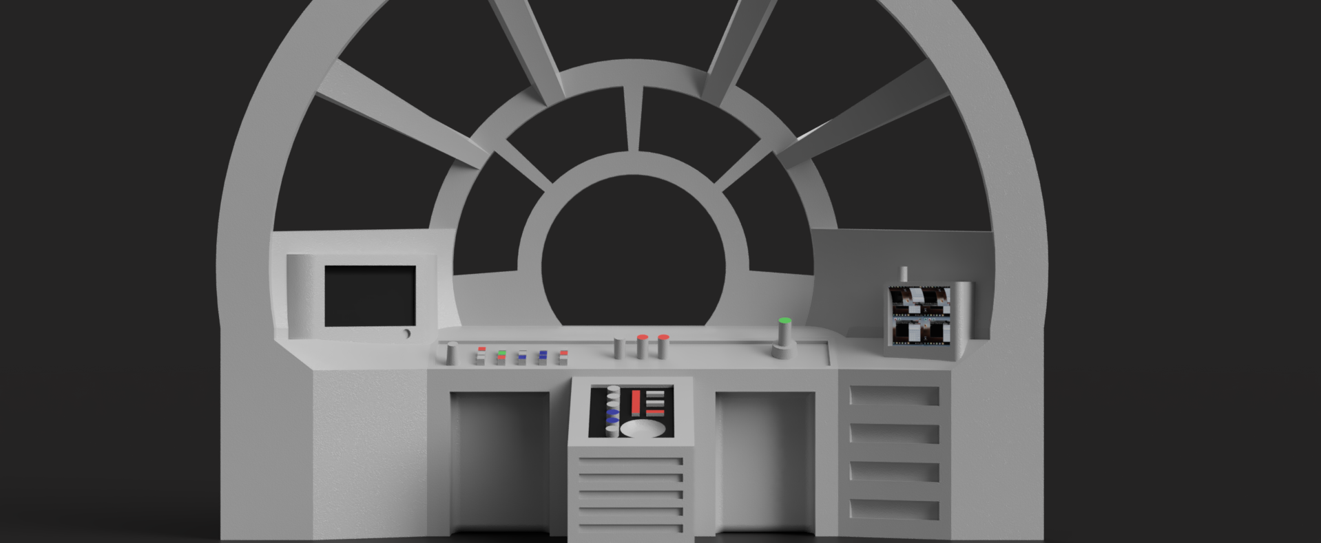 STL file Falcon Cockpit for Star Wars Dioramas・3D printing design to ...