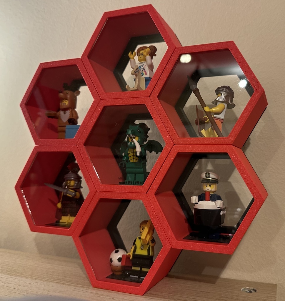 Free 3D file Modular honeycomb LEGO minifigure display 🪟・3D print model ...