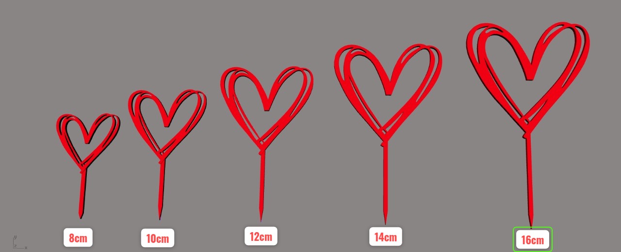 STL file Heart Topper・Template to download and 3D print・Cults