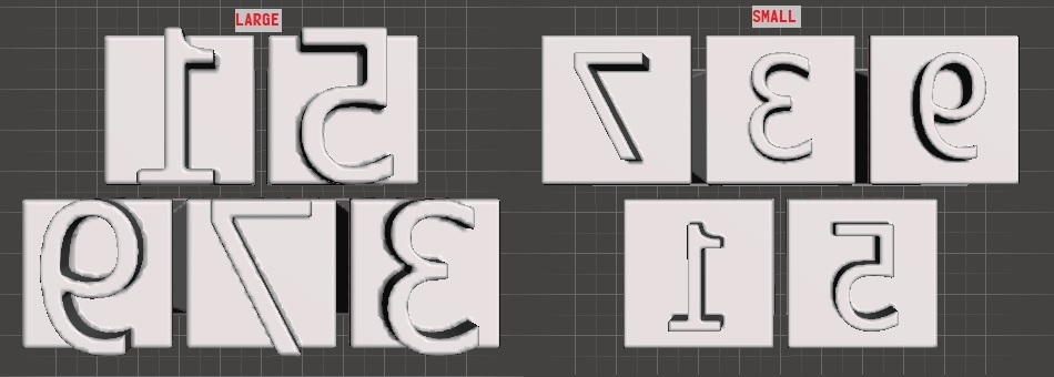 Archivo 3D Number Stamps・Plan de impresora 3D para descargar・Cults