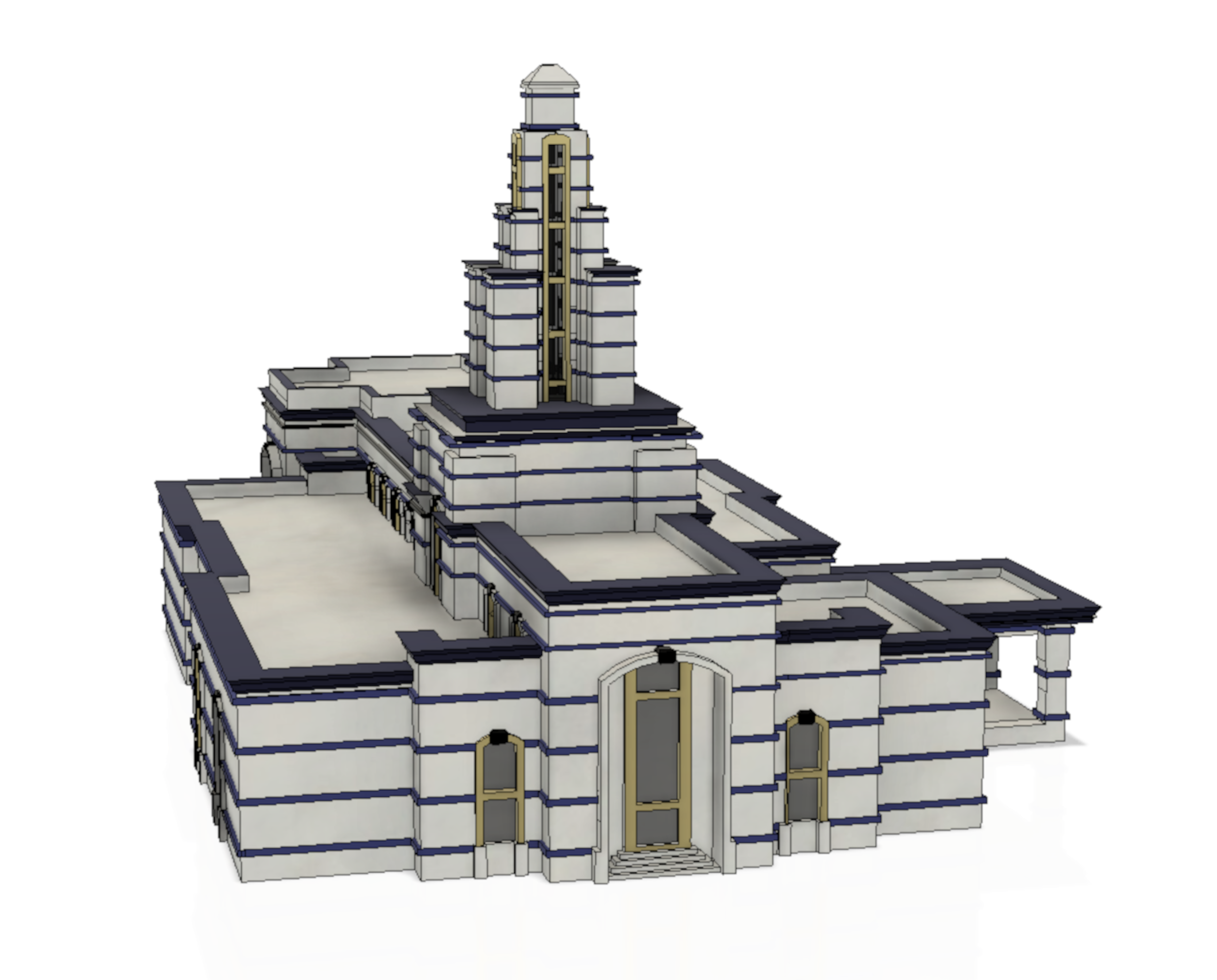 STL file Monterrey Mexico Temple | LDS Temple | 3D Model for 3D ...
