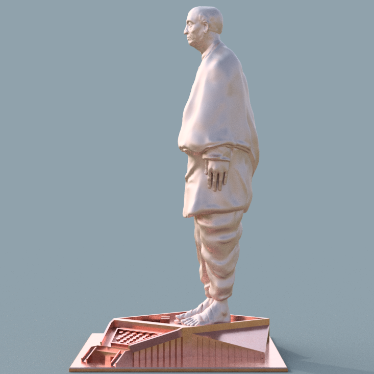 STL file Statue Of Unity With Base - Sardar Vallabhbhai Patel 🇮🇳・3D ...