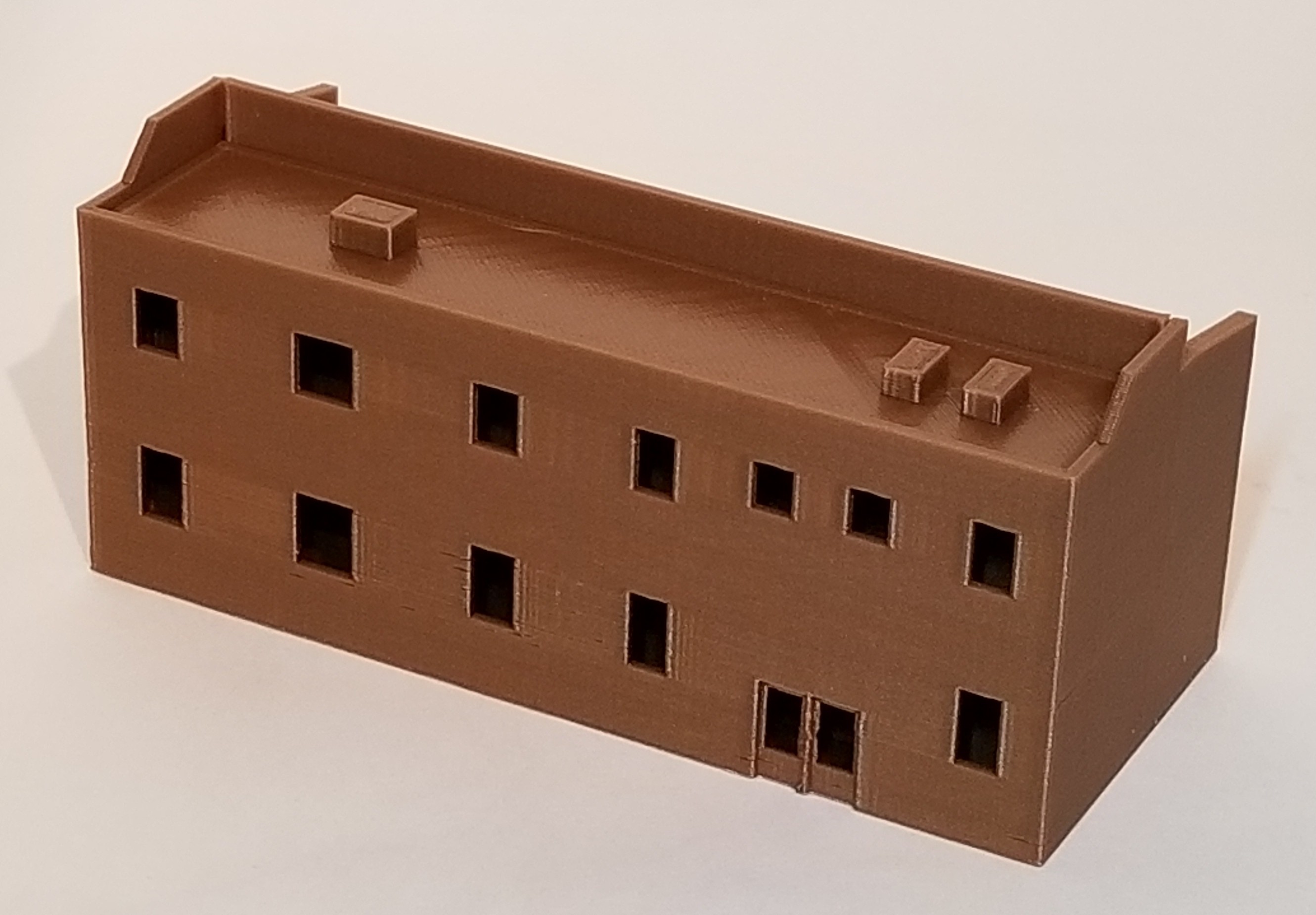 STL file PREMIUM N Scale Building #8・3D print design to download・Cults