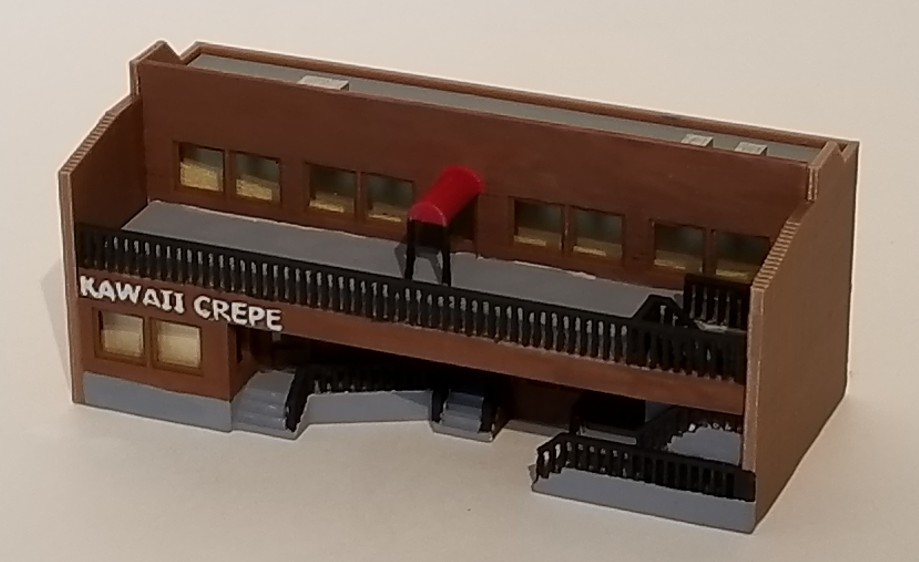 STL file PREMIUM N Scale Building #8・3D print design to download・Cults