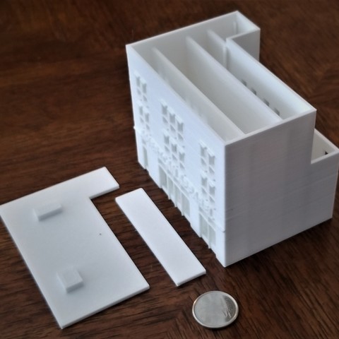 Download 3D printer designs PREMIUM N-Scale Building #4 ・ Cults