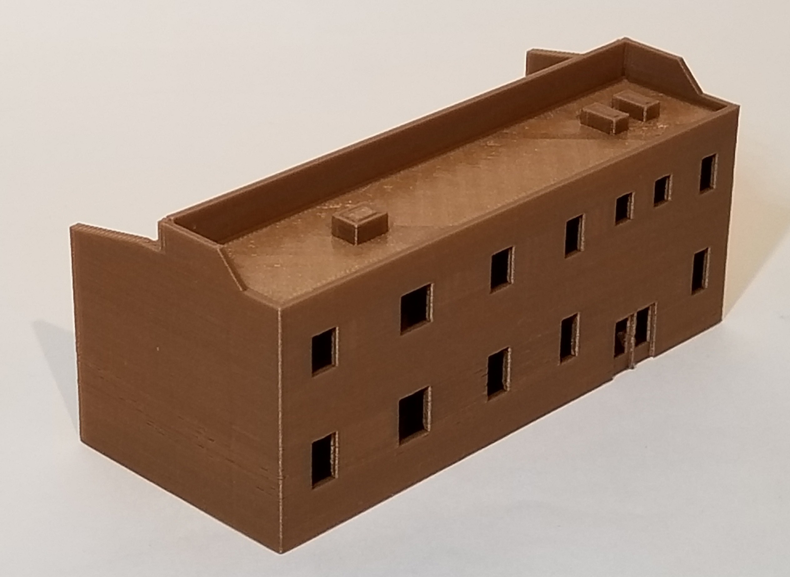 STL file PREMIUM N Scale Building #8・3D print design to download・Cults