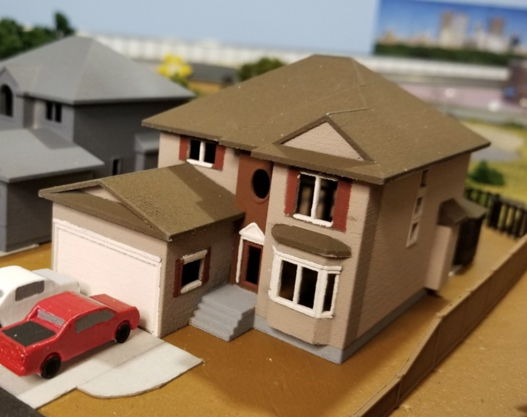 Download free STL file My Suburban House (N-Scale) • 3D printer object ...