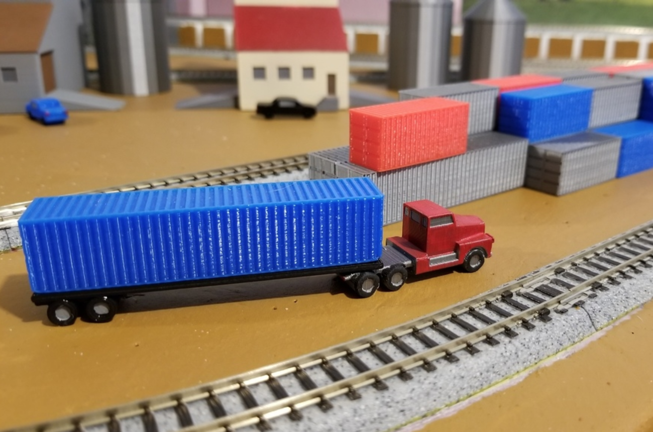 Download free STL file Cargo Container Set (N-Scale) • 3D printer ...