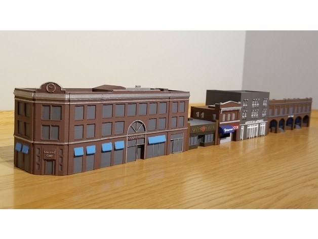 Free STL file N-Scale Building #4 (set)・Design to download and 3D print ...