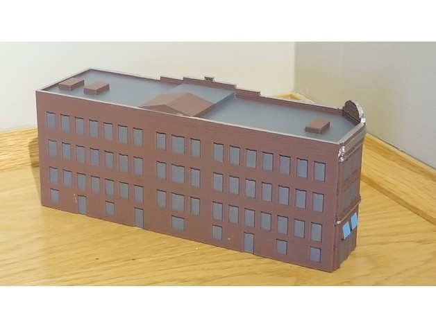Free STL file N-Scale Building #1 (set)・3D printing design to download ...