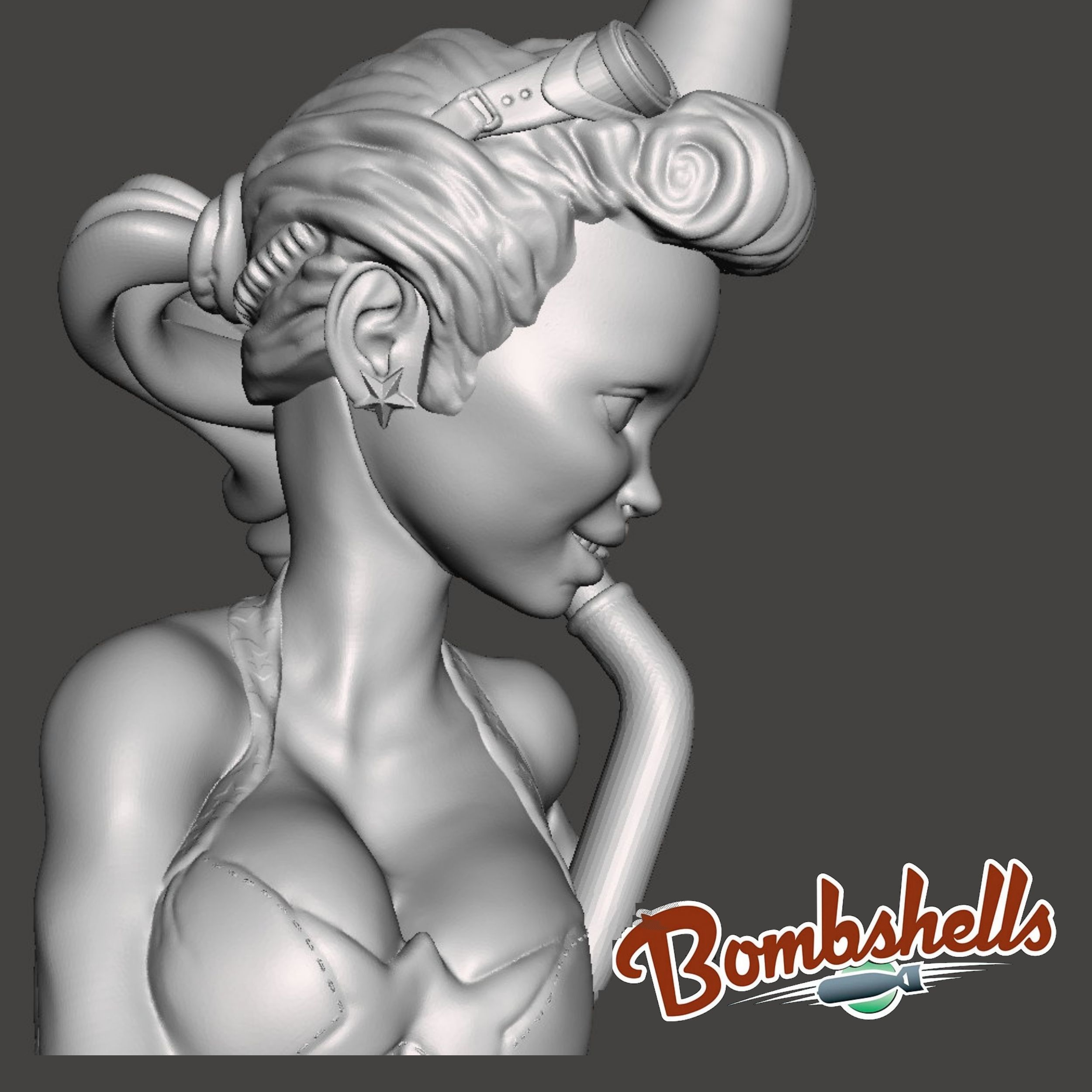 Download STL file Bombshell Pinups – 02 Stargirl- by SPARX • 3D printing template ・ Cults