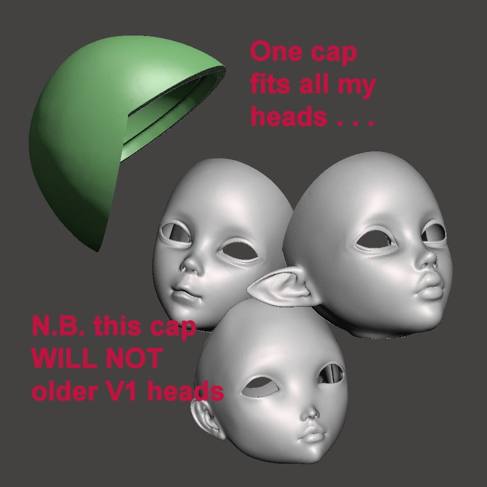 STL file BJD 1/3 75MM HEAD 31 - by SPARX 👫・3D printer design to ...