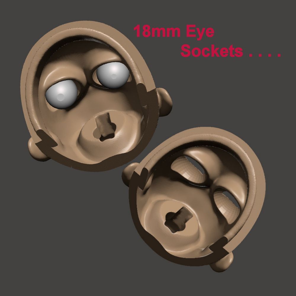 Free STL file BJD 1/3 75mm Head 13v2 - by SPARX・3D printable model to ...