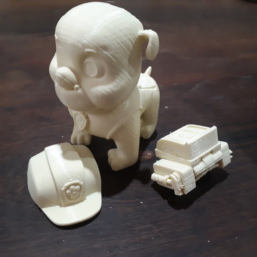 Download STL file Rubble Paw Patrol • 3D print template ・ Cults