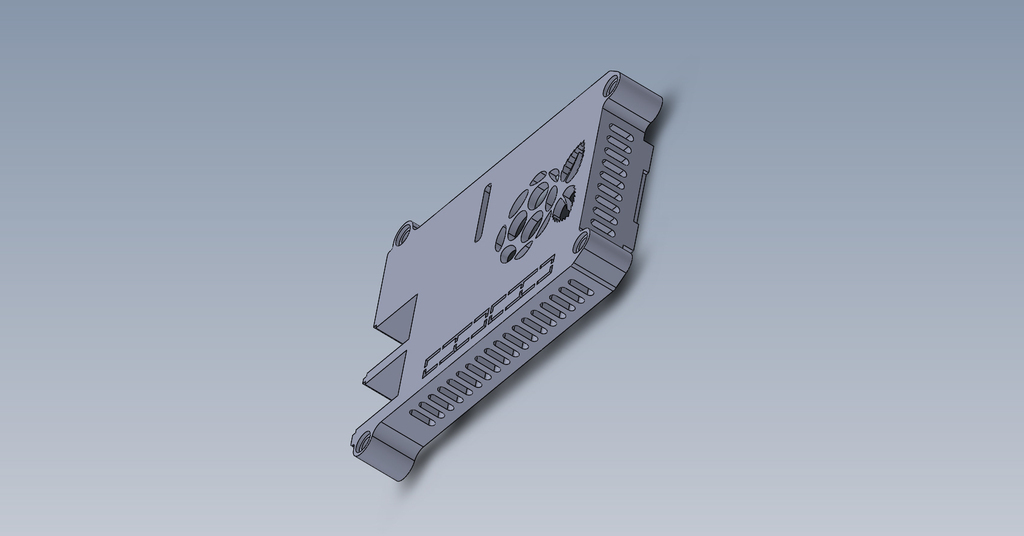 Free 3D file Rasp PI Logo Vented Case・3D print design to download・Cults