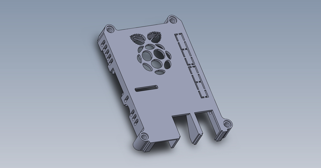 Free 3D file Rasp PI Logo Vented Case・3D print design to download・Cults