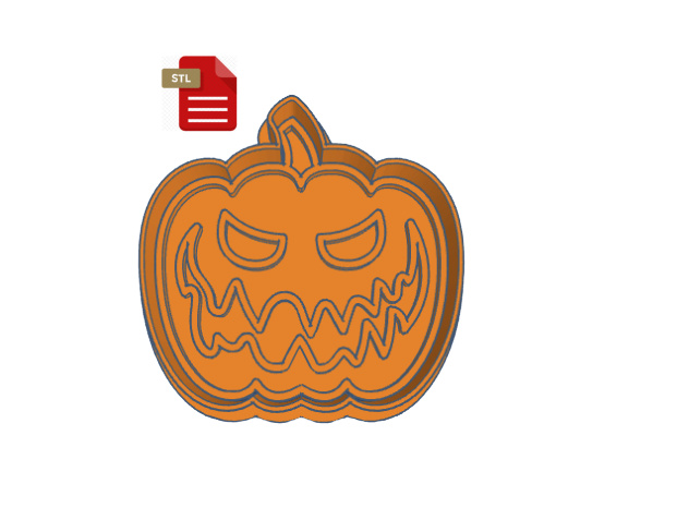 3D file Crazy Pumpkin Cookie Cutter・3D printable model to download・Cults