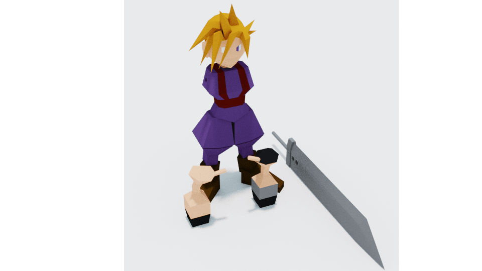 3D file Cloud Strife ☁️・3D print design to download・Cults