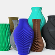 Download 3D printing models 7 Vases to sell ・ Cults